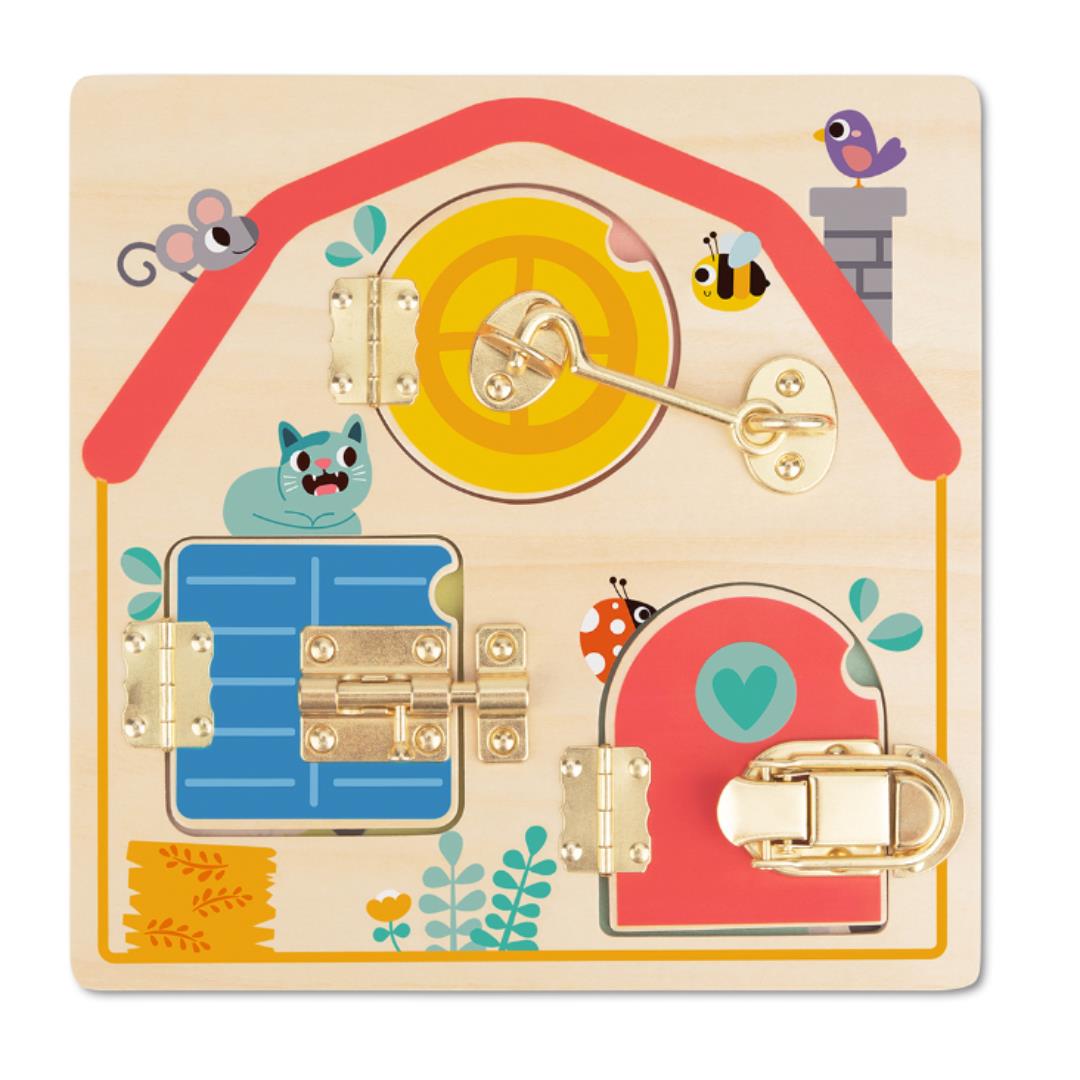 Latches Activity Wooden Puzzle Board – Kidsnest